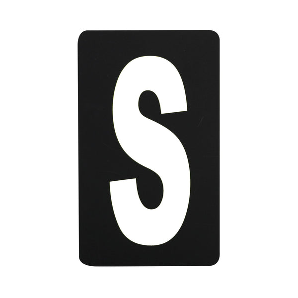 Spare White Letter For BikeTek Pitboard - 'S' - Bikerswear