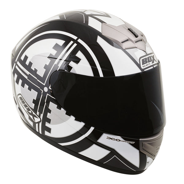 Box BX-1 Scope Full Face Helmet Black - Bikerswear